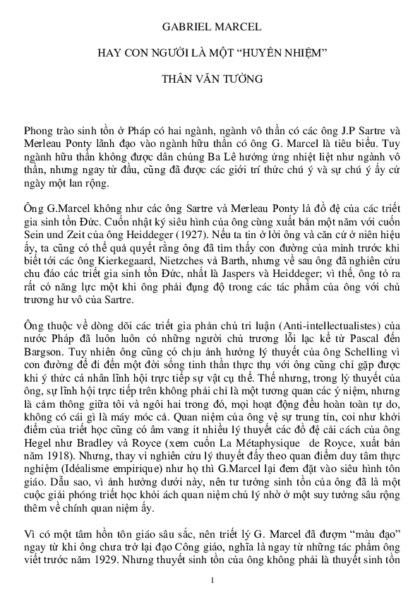 (DOC) GABRIEL MARCEL