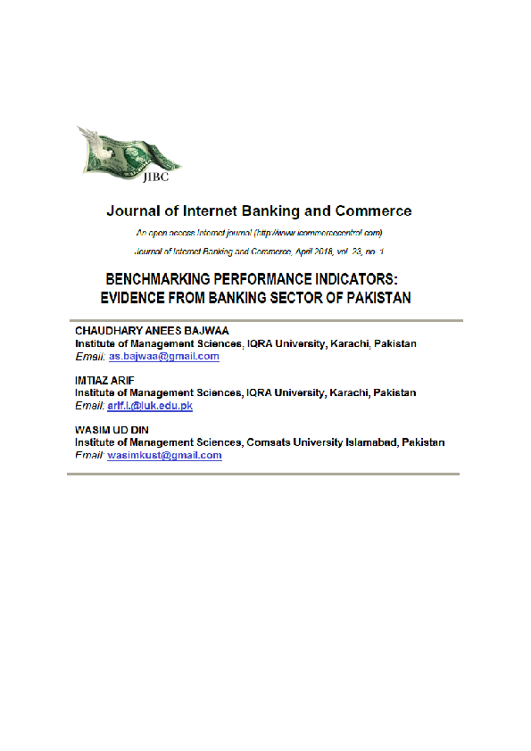 (PDF) Benchmarking Performance Indicators: Evidence from Banking Sector of Pakistan
