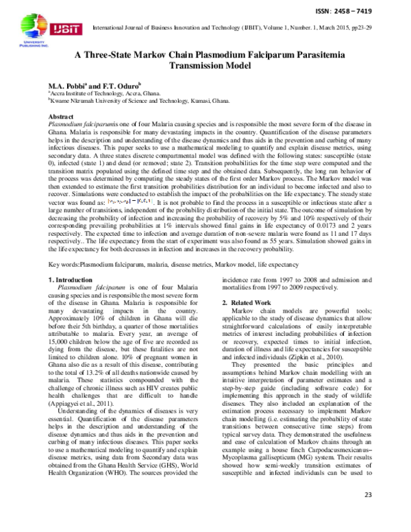 (PDF) Publication 2 Markov Chain Modeling