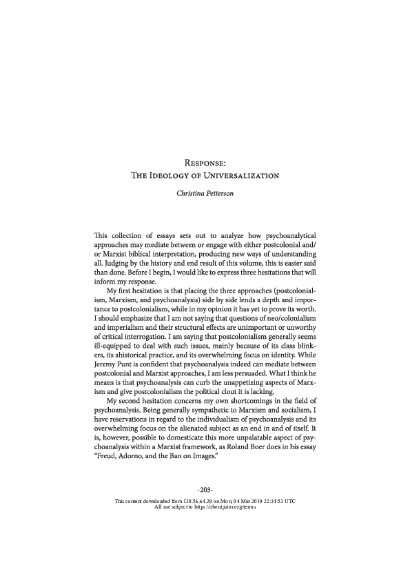 (PDF) The Ideology of Universalization