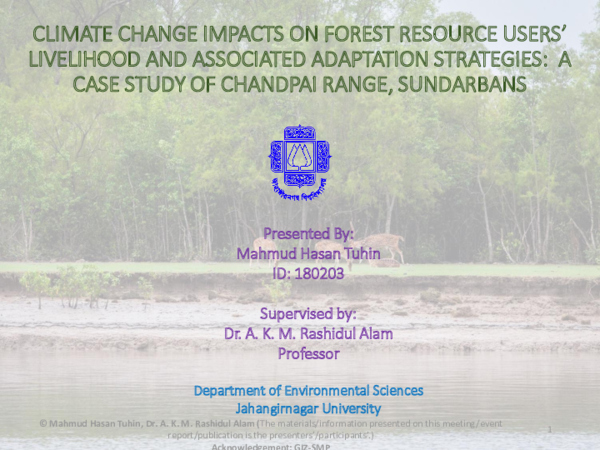 (PDF) Climate Change Impacts on Forest Resource Users’ Livelihood and ...