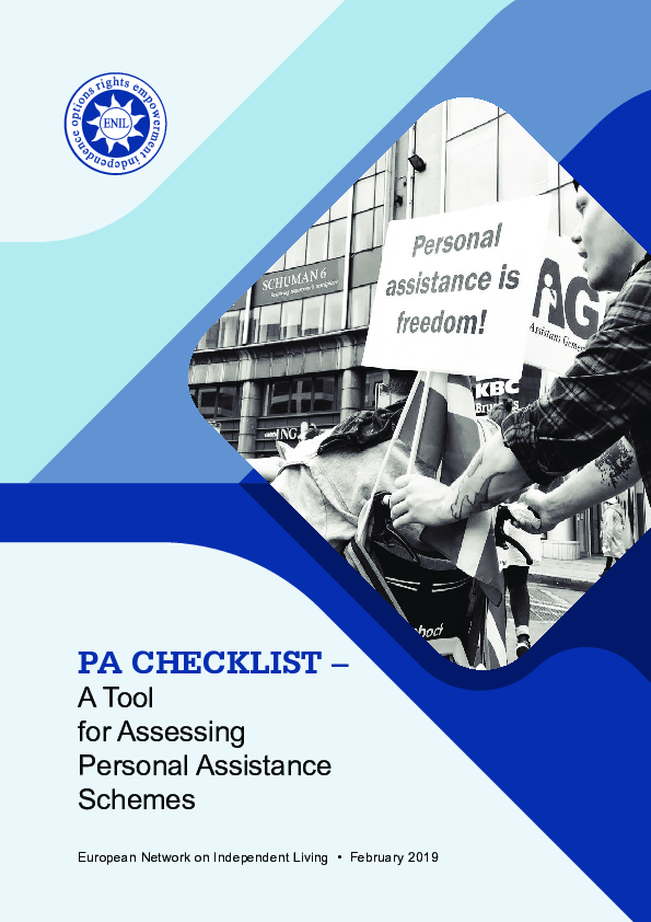(PDF) PA Checklist – A Tool for Assessing Personal Assistance Schemes ...