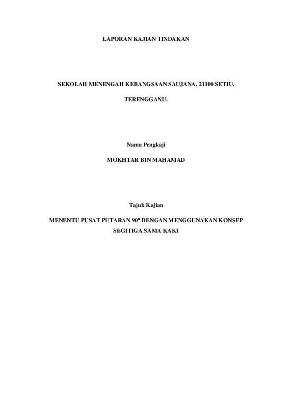 (PDF) MENENTU PUSAT PUTARAN 90° DENGAN MENGGUNAKAN KONSEP SEGITIGA SAMA ...