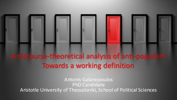 (PDF) A discourse-theoretical analysis of anti-populism in Greece ...