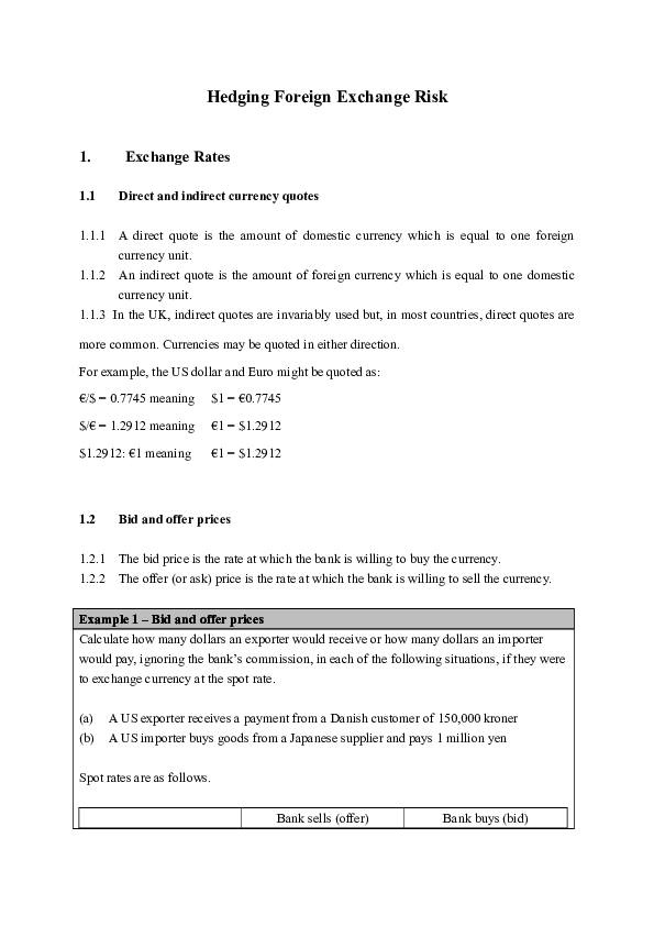 (DOC) Student Managing foreign currency risk (1)