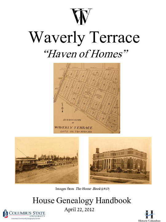 (PDF) Waverly Terrace, Haven of Homes: House Genealogy Handbook
