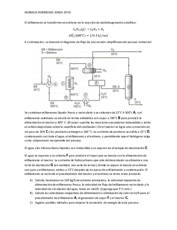 (DOC) Obtención de estireno