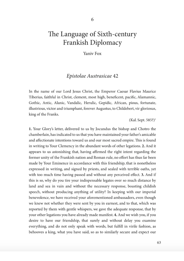 (PDF) The language of sixth-century Frankish diplomacy