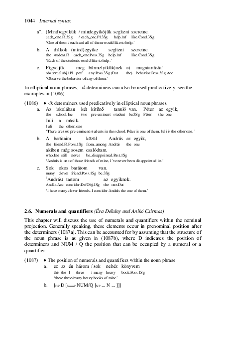 (PDF) Numerals and quantifiers