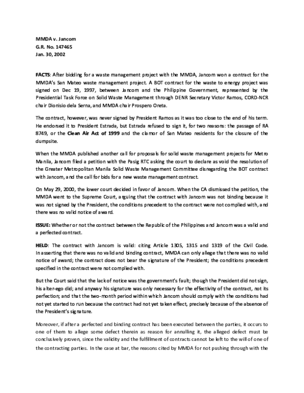 (DOC) MMDA v Jancom Digest