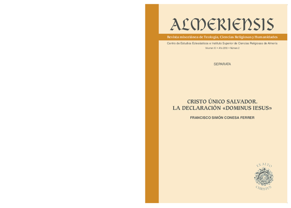 (PDF) Cristo único salvador. La declaración Dominus Iesus
