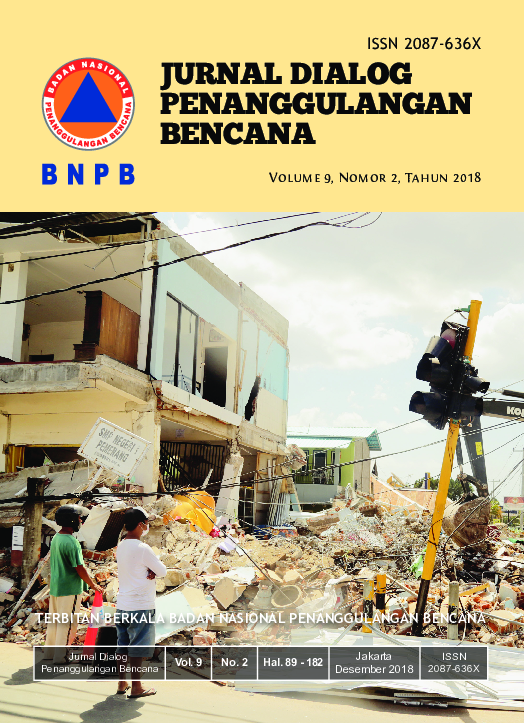 (PDF) Jurnal Dialog Penanggulangan Bencana Volume 9 Nomor 2 Tahun 2018