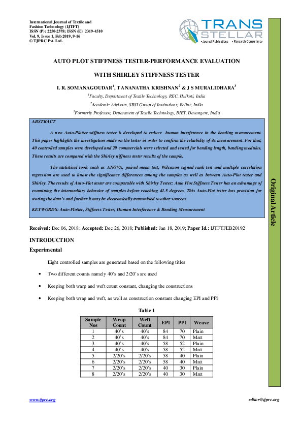 (PDF) AUTO PLOT STIFFNESS TESTER-PERFORMANCE EVALUATION WITH SHIRLEY ...