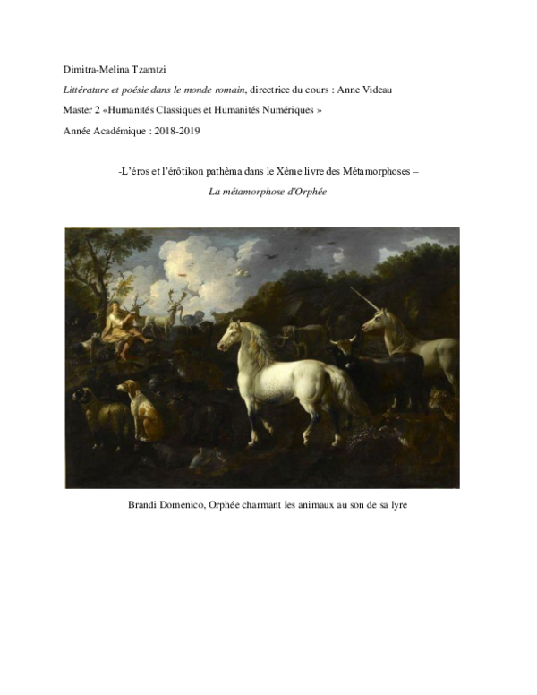 (DOC) "L’éros et l’érôtikon pathèma dans le Xème livre des ...