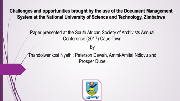 (PDF) Challenges and opportunities brought by the use of the Document ...