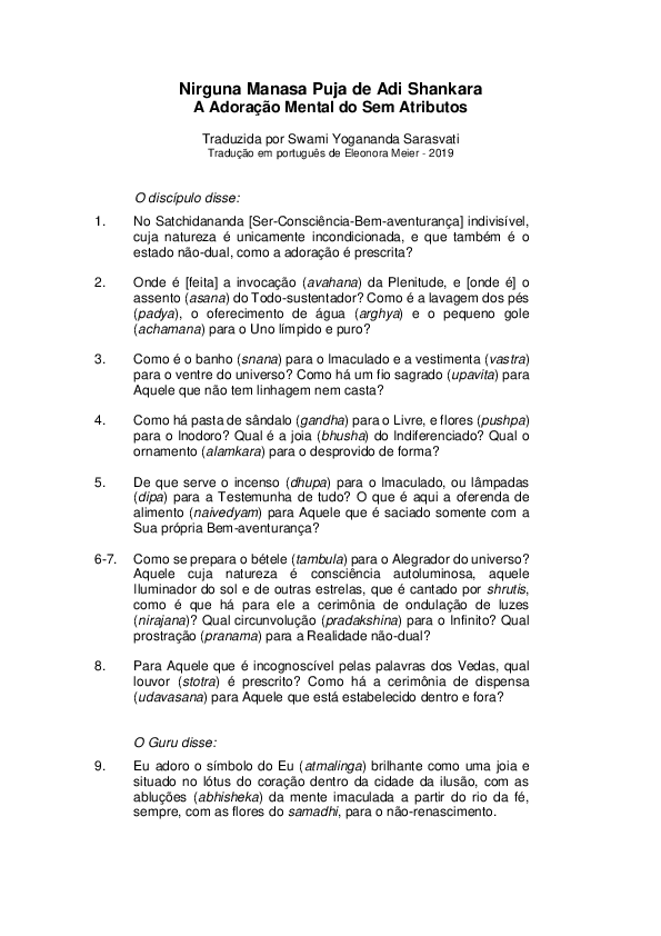 (PDF) Nirguna Manasa Puja