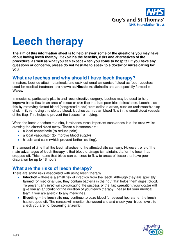 (PDF) Leech therapy