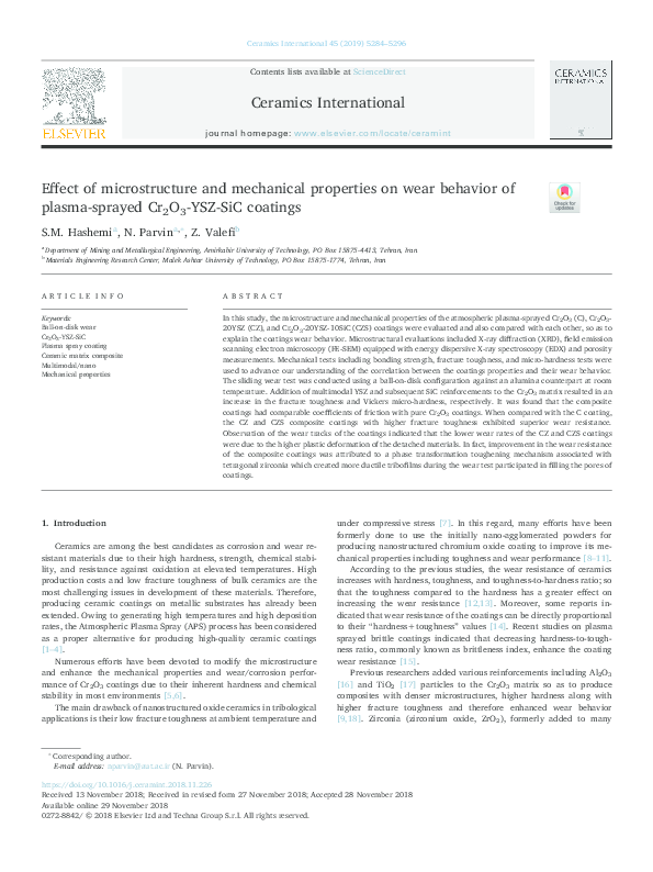 (PDF) Effect of microstructure and mechanical properties on wear ...