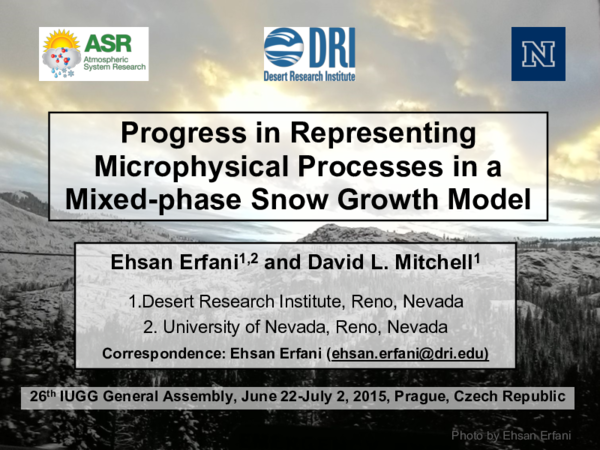 (PDF) Progress in Representing Microphysical Processes in a Mixed-phase ...