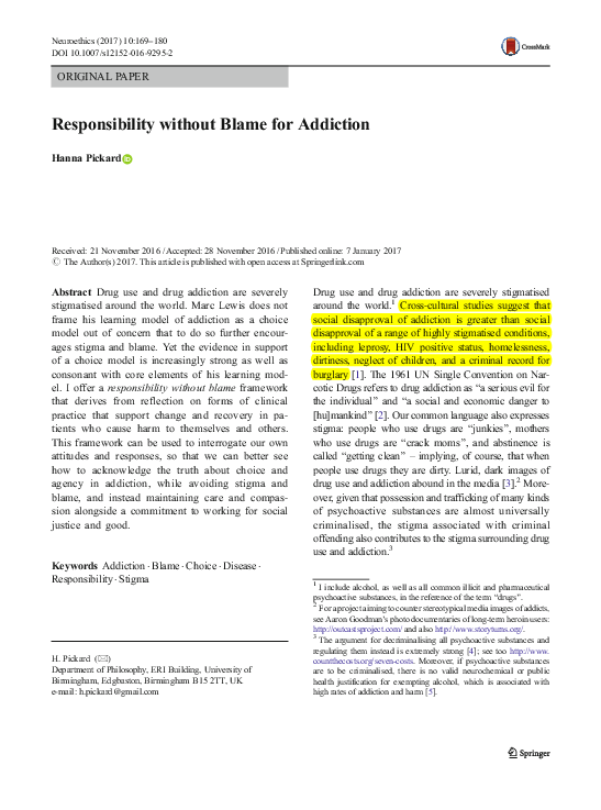 (PDF) Responsibility without blame for addiction.pdf