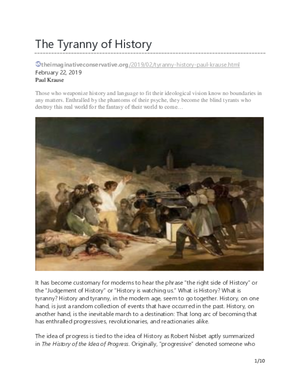 (PDF) The Tyranny of History