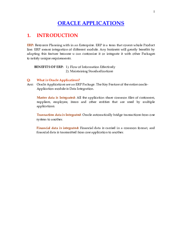 (PDF) ORACLE APPLICATIONS