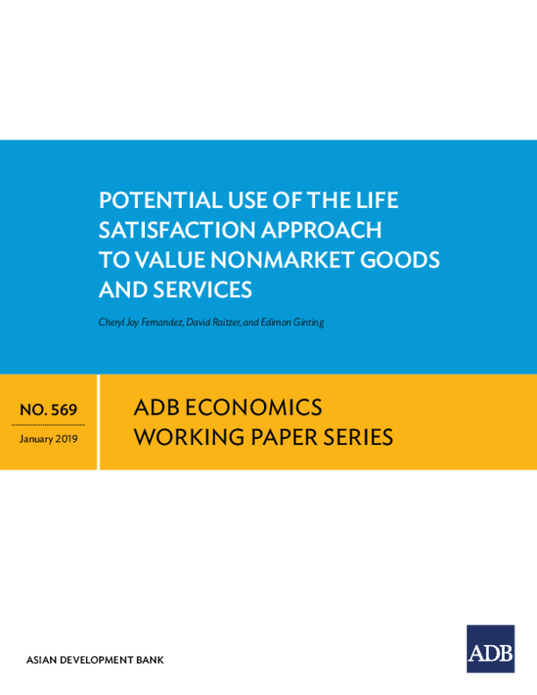 (PDF) ADB ECONOMICS WORKING PAPER SERIES POTENTIAL USE OF THE LIFE ...