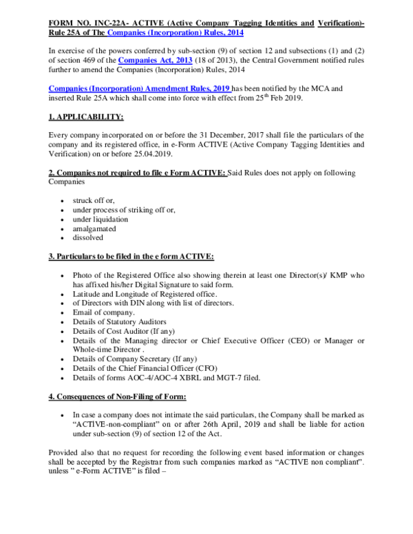 (DOC) Checklist for INC-22a