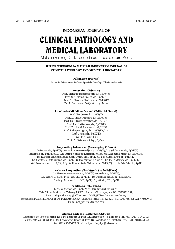 (PDF) CLINICAL PATHOLOGY AND MEDICAL LABORATORY