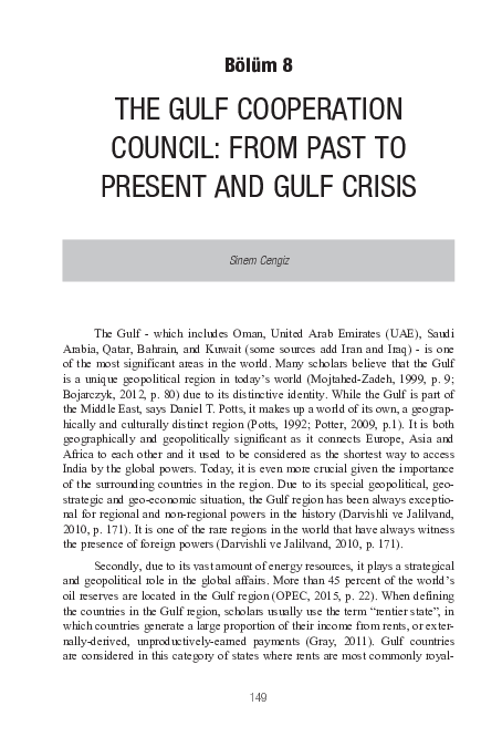 (PDF) The Gulf Cooperation Council: From Past to Present and Gulf ...
