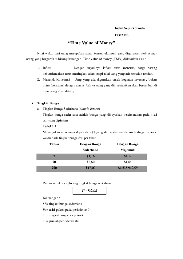 (PDF) "Time Value of Money"