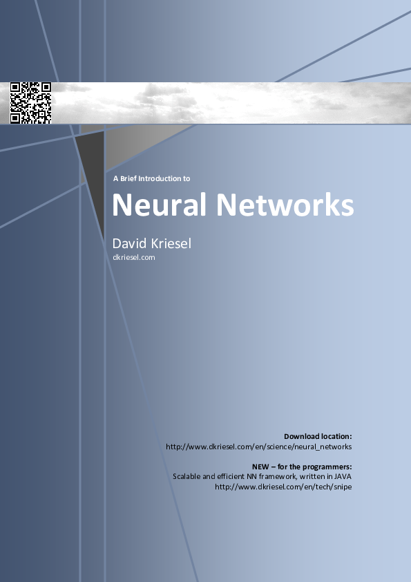 (PDF) Neural Networks