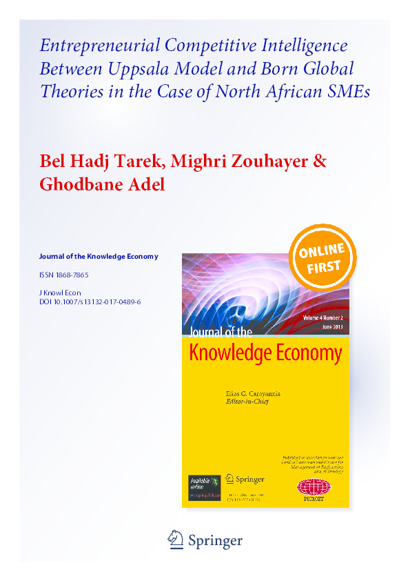 (PDF) Entrepreneurial Competitive Intelligence Between Uppsala Model ...