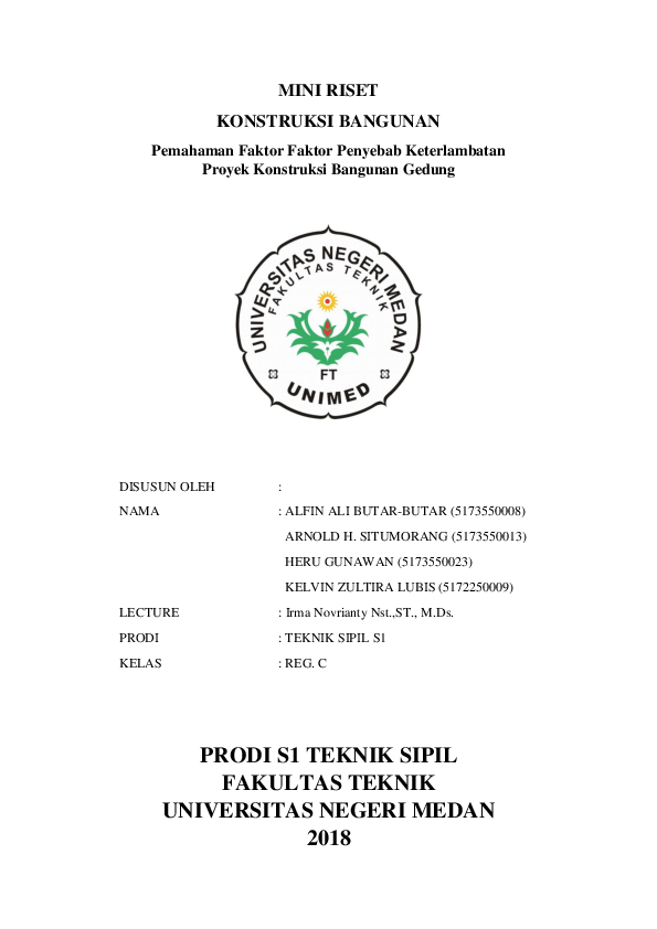 (DOC) Mini Riset Konstruksi Bangunan