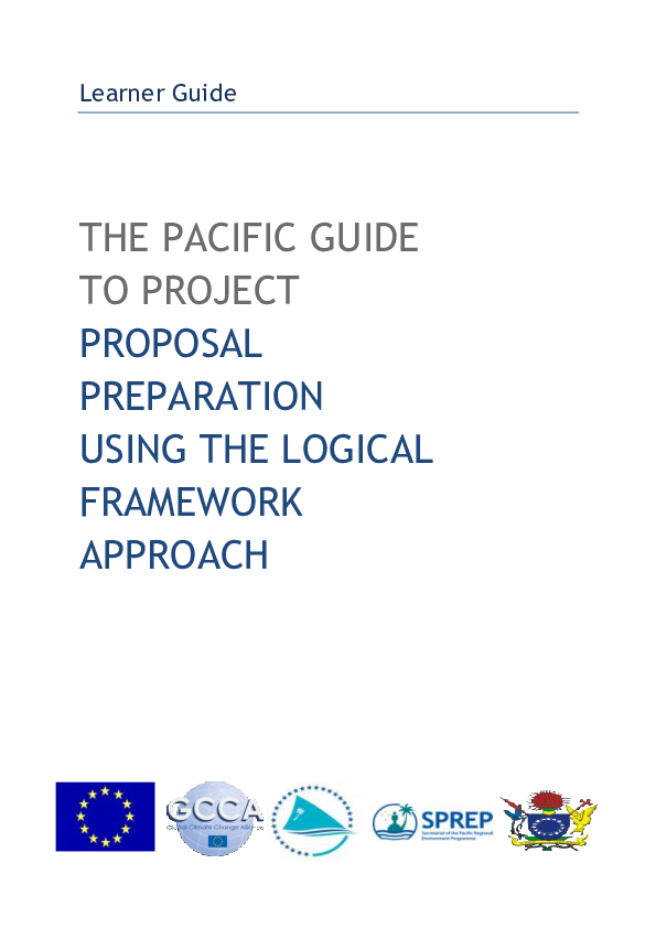 Pdf Learner Guide The Pacific Guide To Project Proposal Preparation