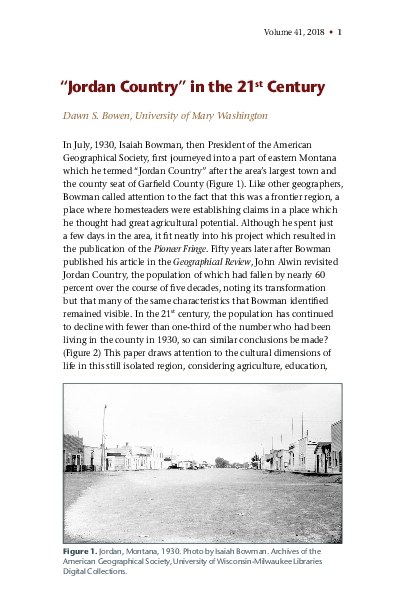 (PDF) "Jordan Country" in the 21 st Century