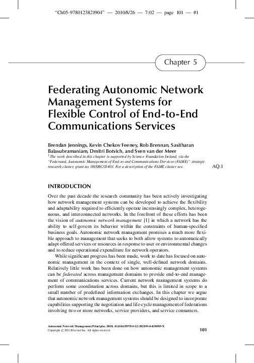 (PDF) Knowledge delivery mechanism for autonomic overlay network management | Dave Lewis ...