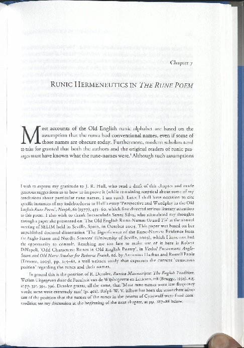 (PDF) Runic Hermeneutics in 'The Rune Poem'