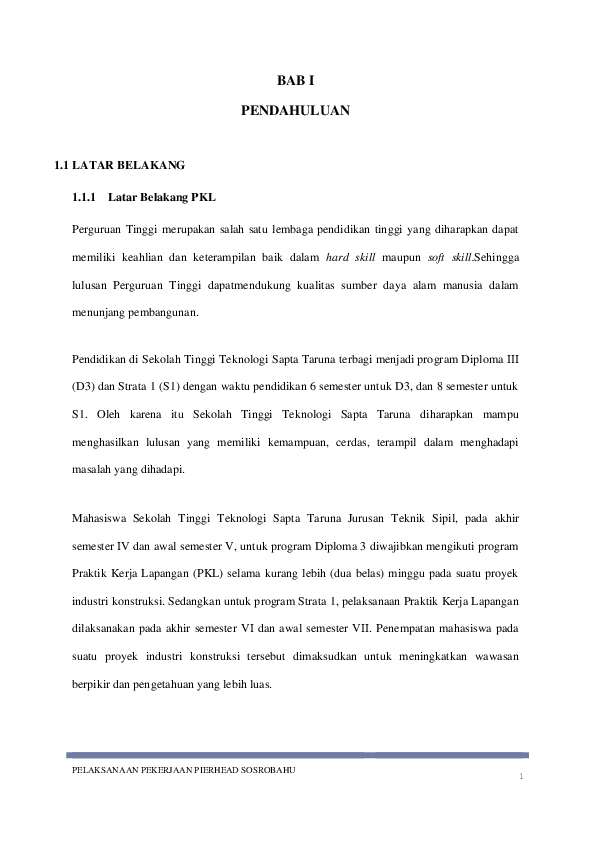 (DOC) Metode Pelaksanaan Pierhead dengan Metode Teknik Sosrobahu BAB 1-5
