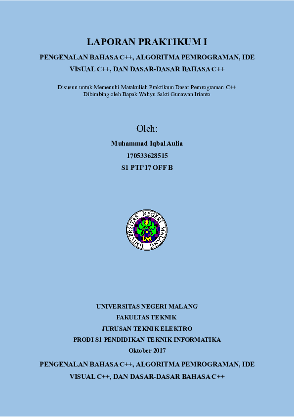 (DOC) LAPORAN HASIL PRAKTIKUM ALPRO 2 MODUL | wella febriana - Academia.edu
