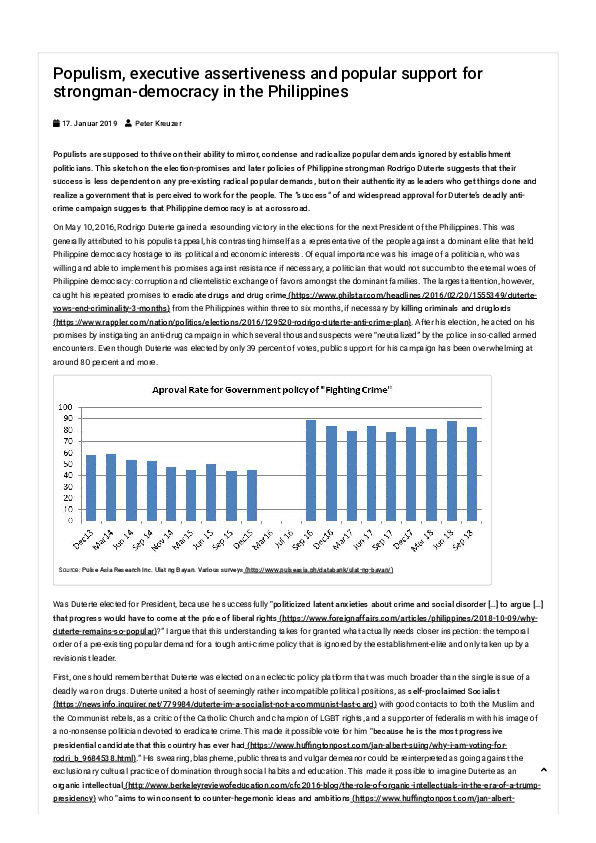 (PDF) Populism, executive assertiveness and popular support for ...