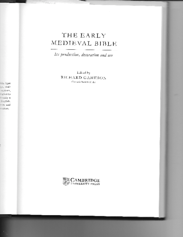 (PDF) “French Bibles c.1200-30: A New Look at the Origin of the Paris ...