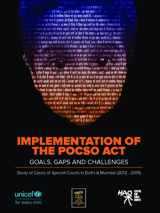 (PDF) IMPLEMENTATION OF THE POCSO ACT: GOALS, GAPS AND CHALLENGES Study ...