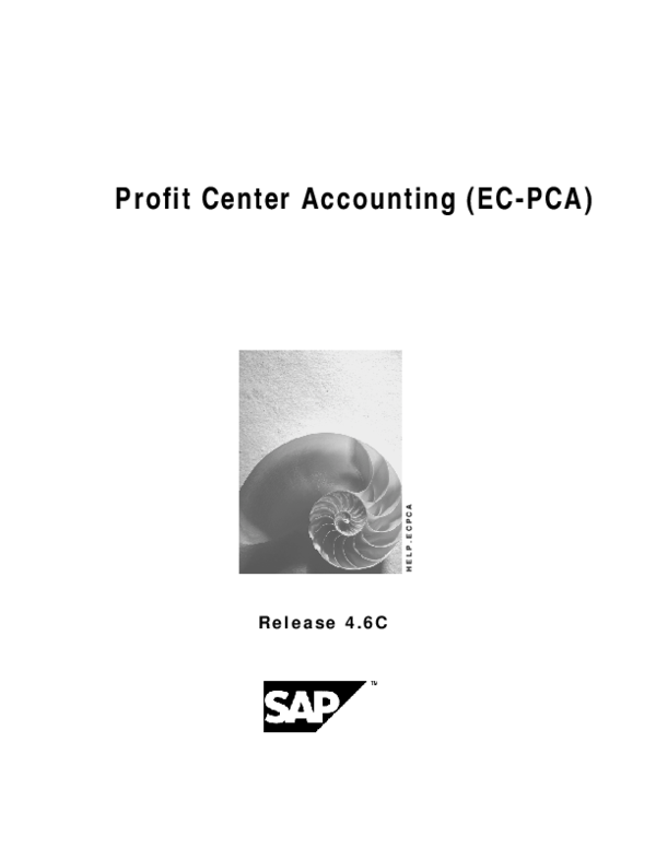 (PDF) Profit Center Accounting (EC-PCA