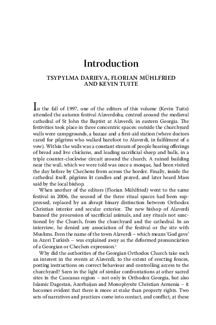 (PDF) Mühlfried, Florian, Tsypylma Darieva and Kevin Tuite ...