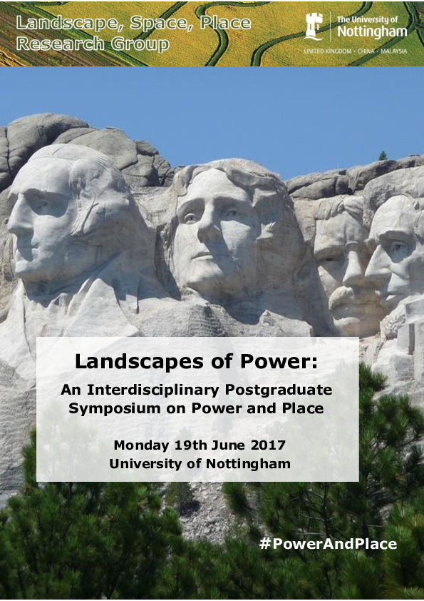 (PDF) Landscapes of Power: An Interdisciplinary Postgraduate Symposium ...