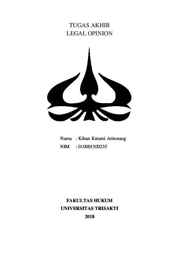 (DOC) Legal OPINI