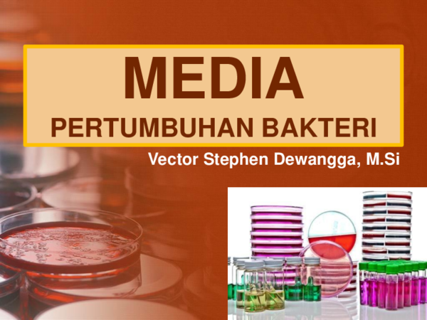 (PPT) Media bakteri
