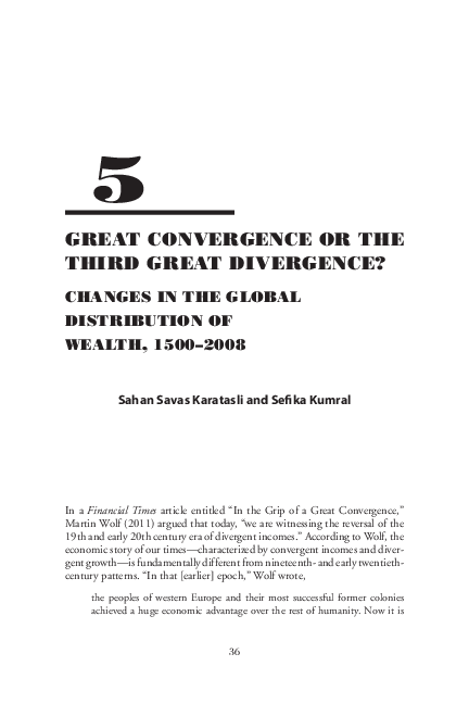 (PDF) Great Convergence or the Third Great Divergence? Changes in the ...