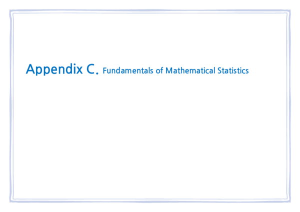 (PDF) Appendix C. Fundamentals of Mathematical Statistics